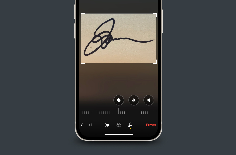 Photograph signature