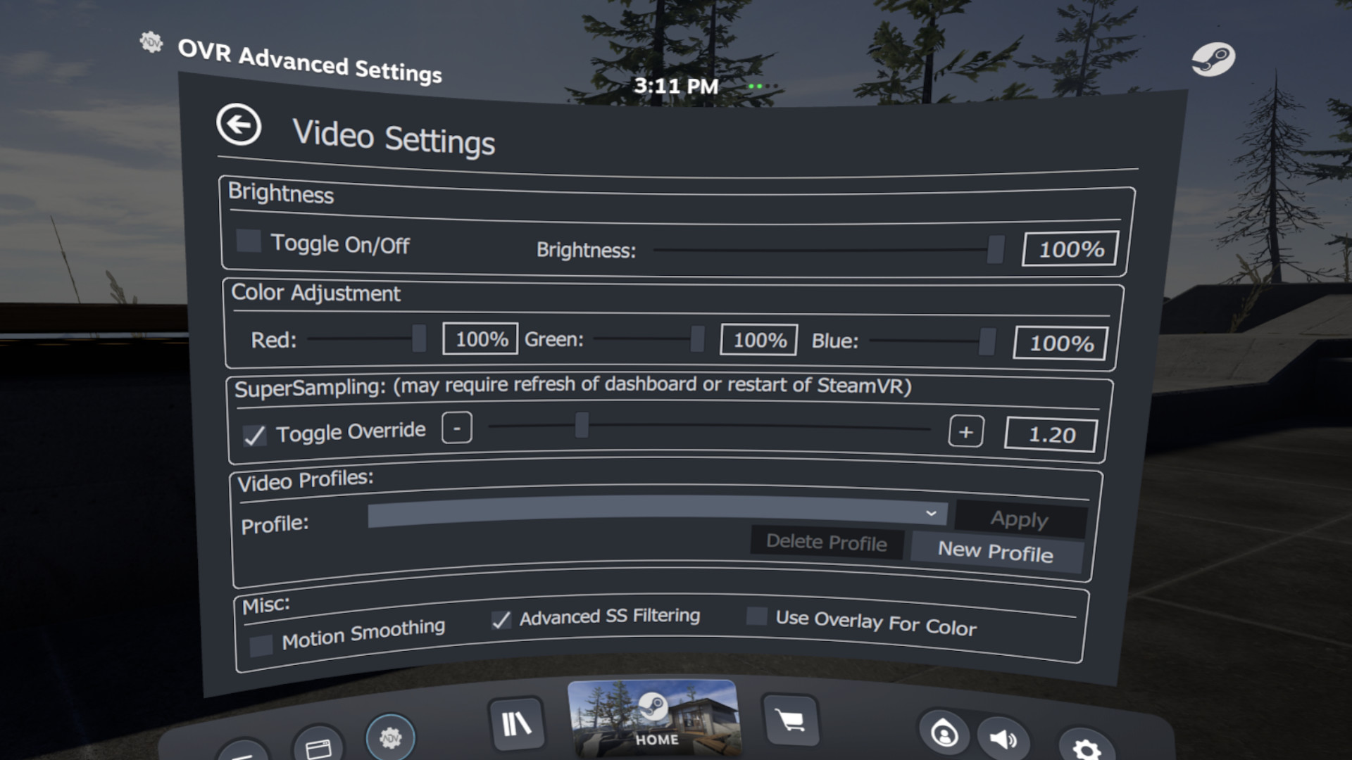 OVR Advanced Settings on Steam