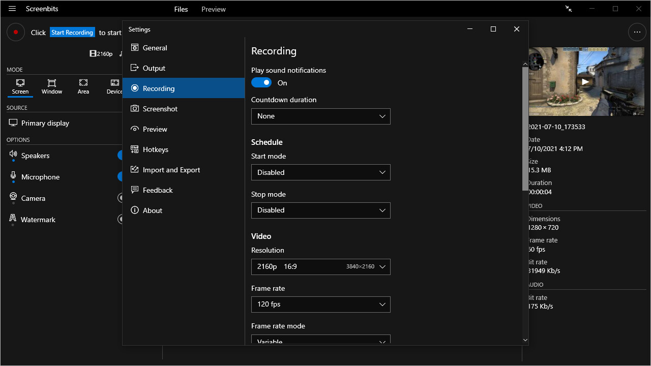 Screenbits - Screen Recorder Screenshots · SteamDB