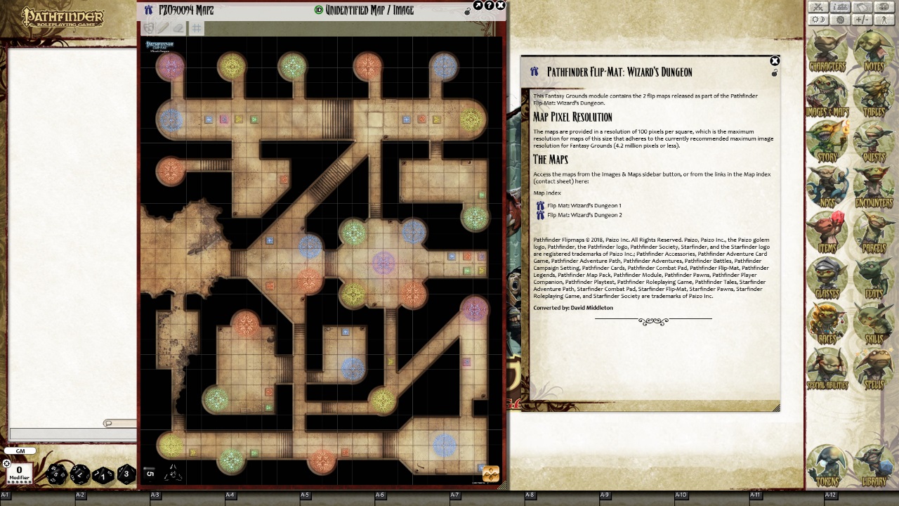 Fantasy Grounds - Pathfinder Flip-Mat: Wizard's Dungeon (Map Pack) on Steam