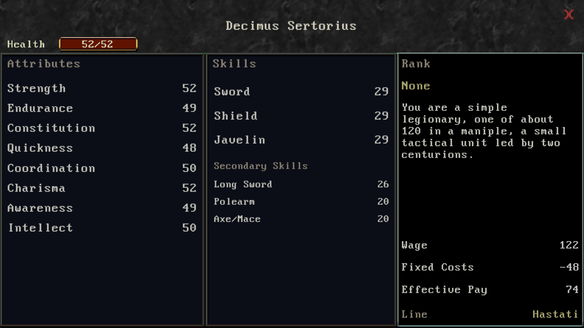 A Legionary's Life on Steam