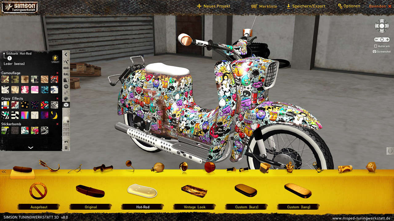 Simson Tuningwerkstatt 3D - Stylepacks on Steam