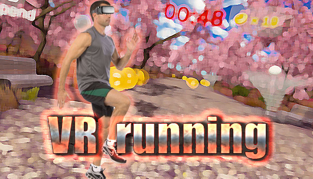 VR health care (running exercise): VR walking and running along ...