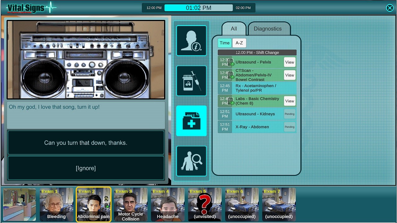 Vital Signs: Emergency Department on Steam