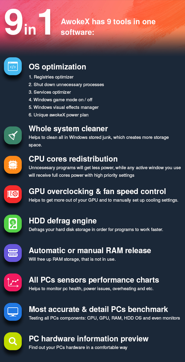 awokeX - PC performance booster on Steam