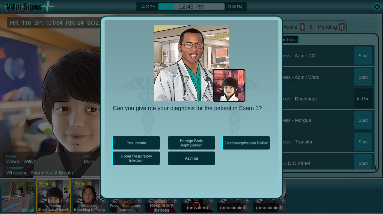 Vital Signs: ED - Pediatric Respiratory Disease Package on Steam