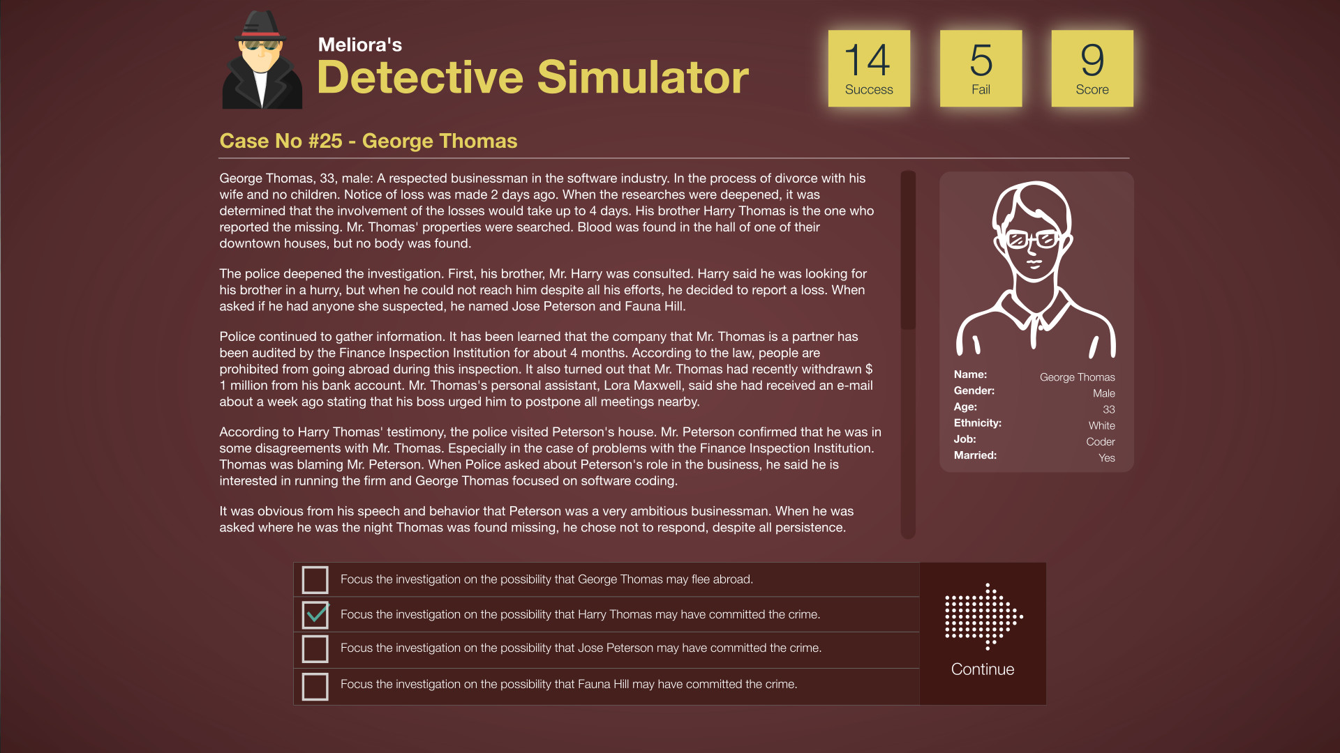 Meliora’s Detective Simulator på Steam