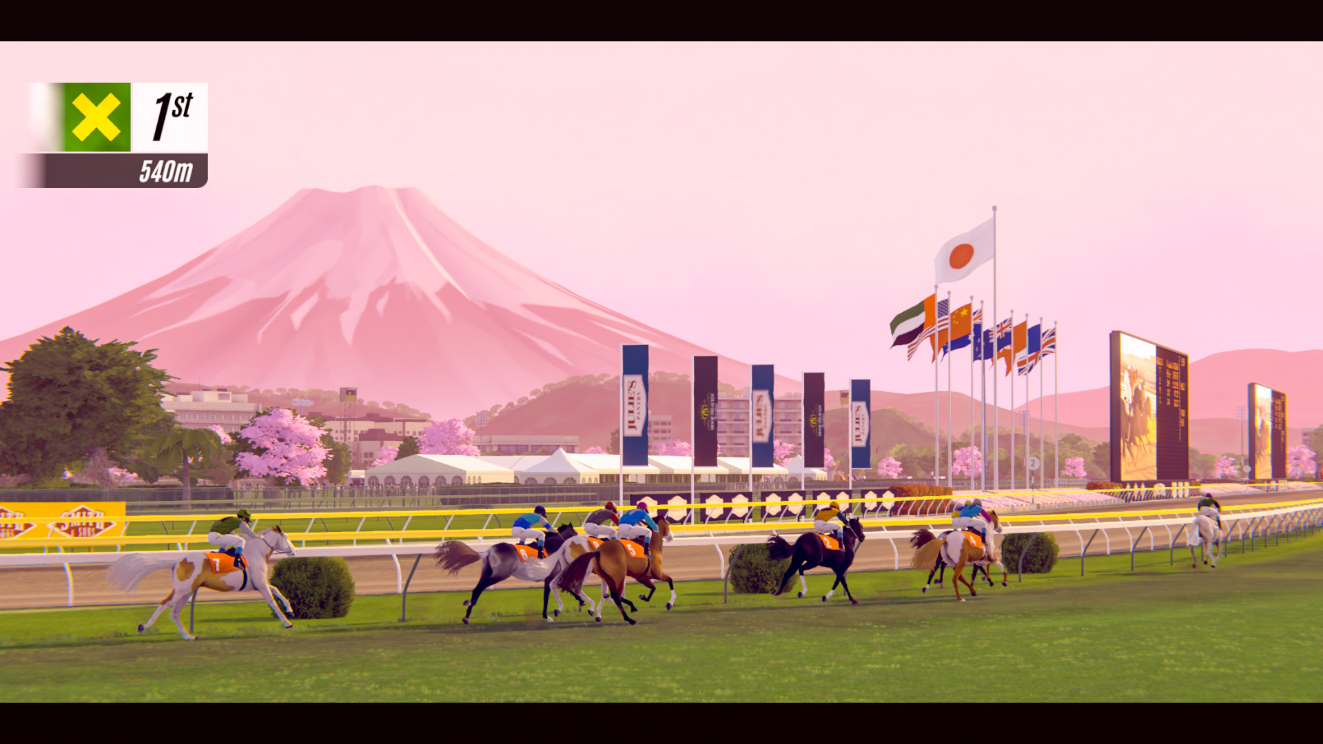 Horse Race Track Background