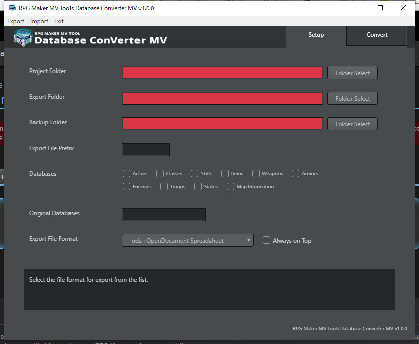 RPG Maker MV Tools - Database ConVerter MV on Steam