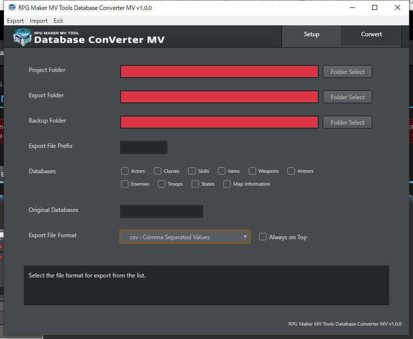 RPG Maker MV Tools - Database ConVerter MV on Steam