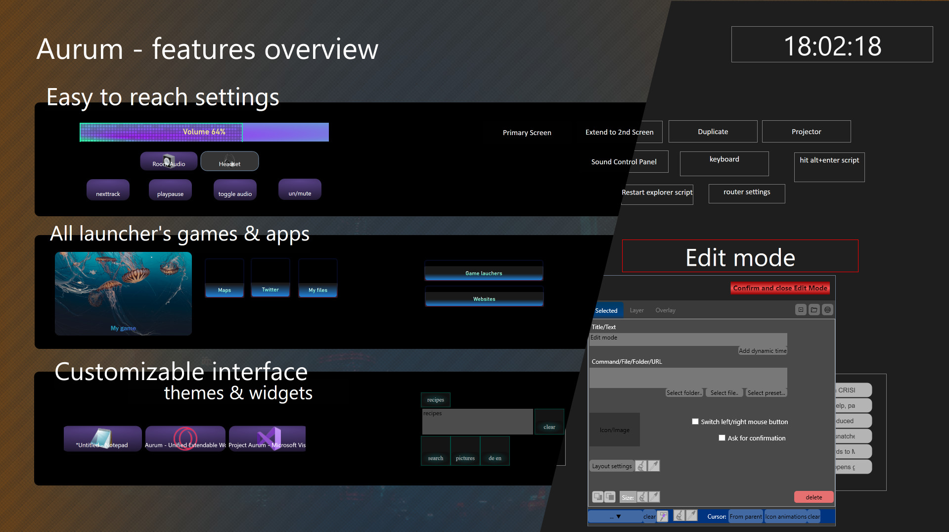 Aurum - Control Center Creator on Steam