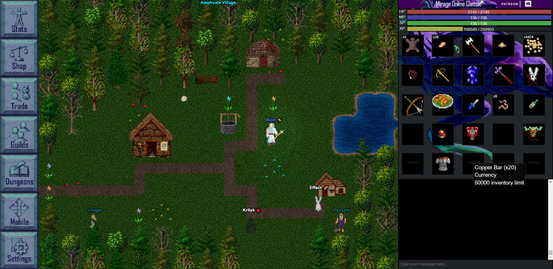 Mirage Online Classic (App 1203890) · SteamDB