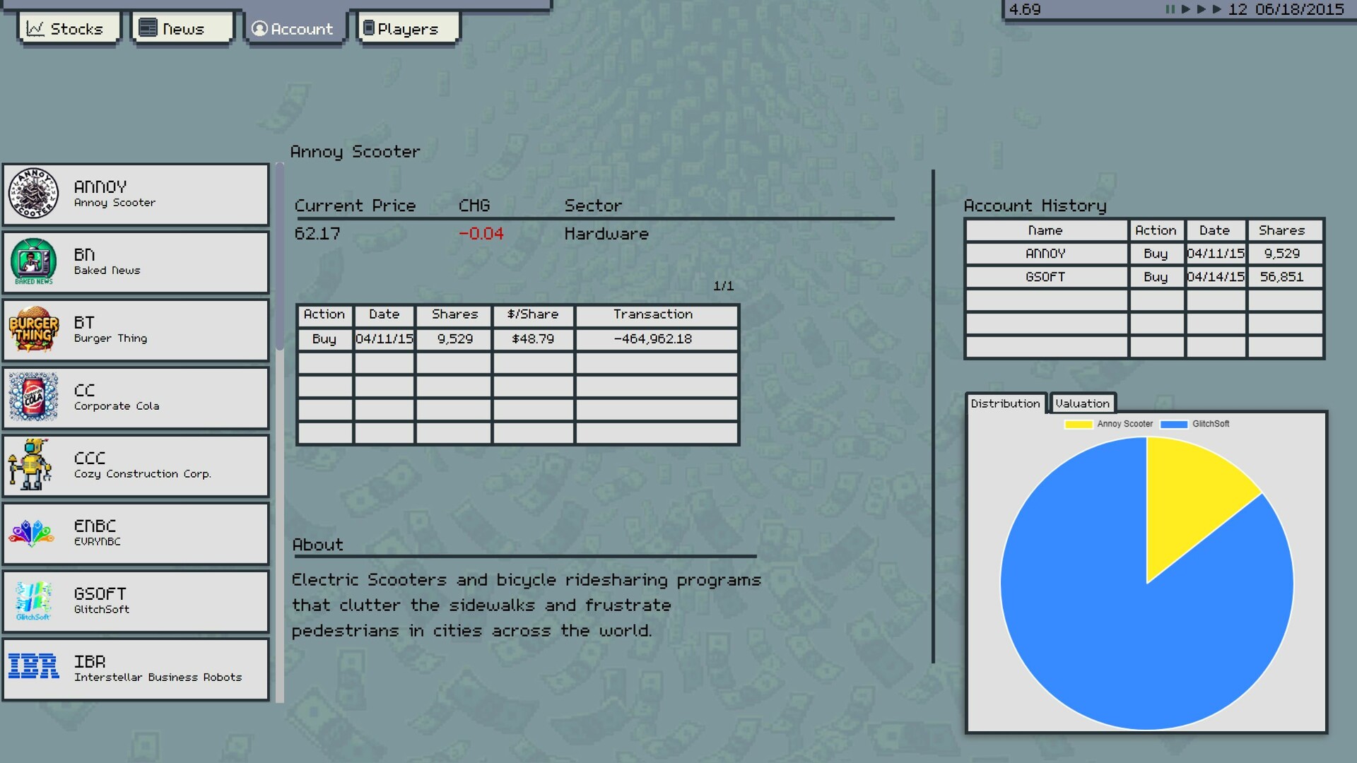 Project Stocks on Steam