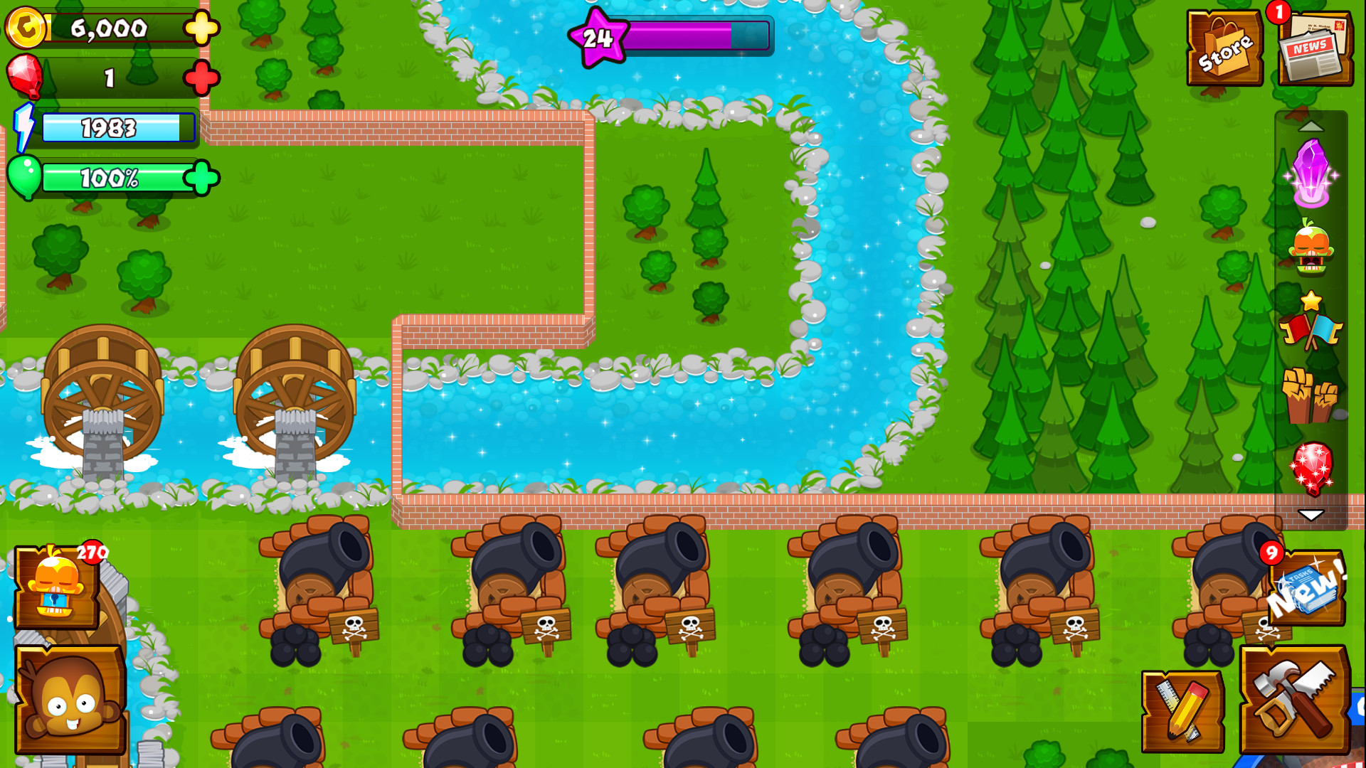 Bloons Monkey City - Brick City Walls on Steam