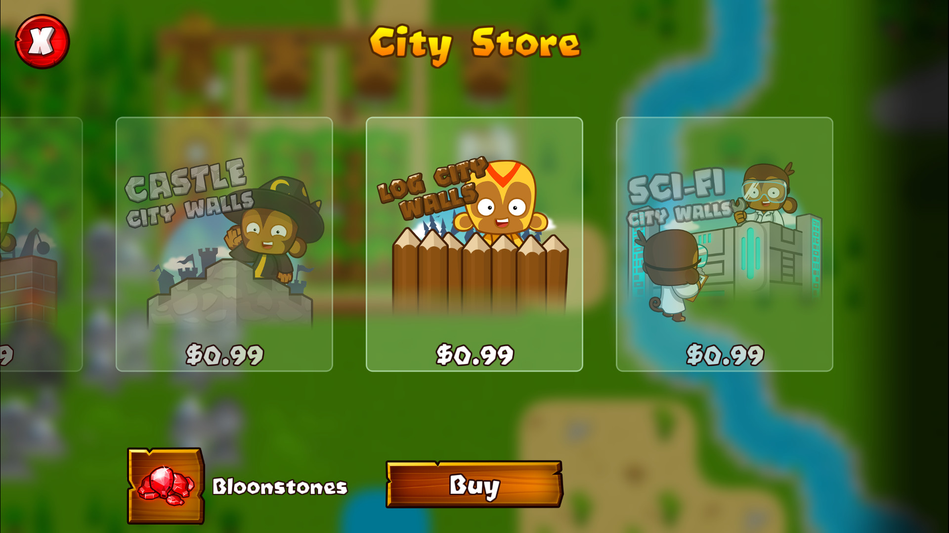 Bloons Monkey City - Log City Walls on Steam