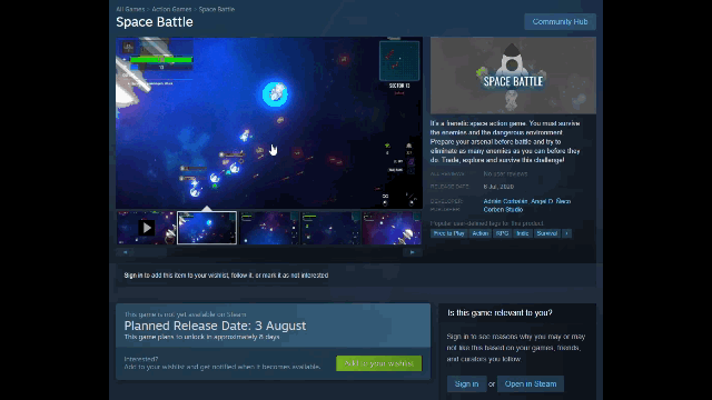 Space Battle on Steam