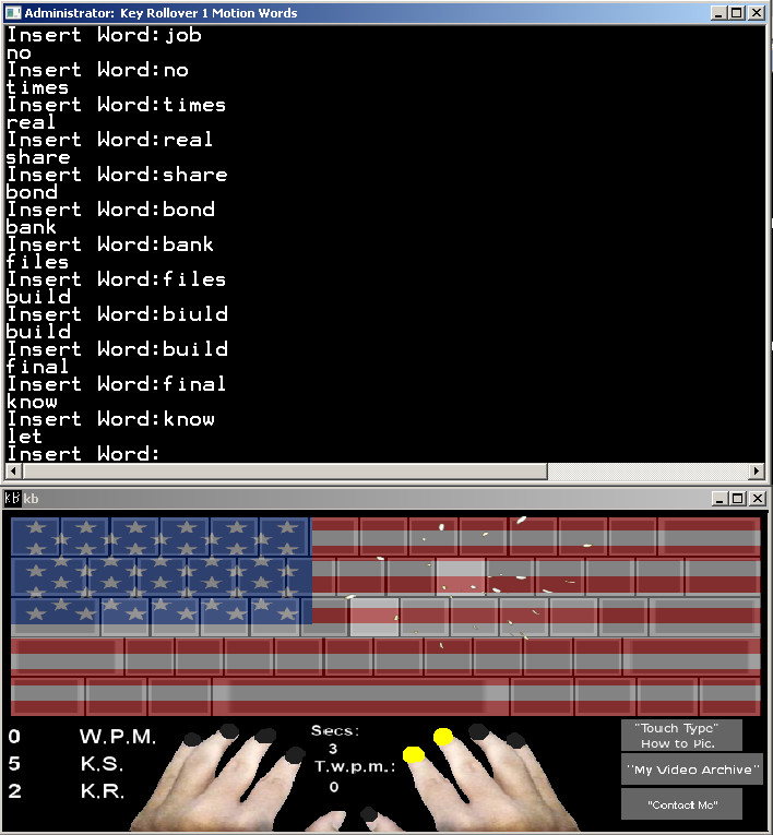 Touch Typing Home Row Speed Grinder - USA American Skin on Steam