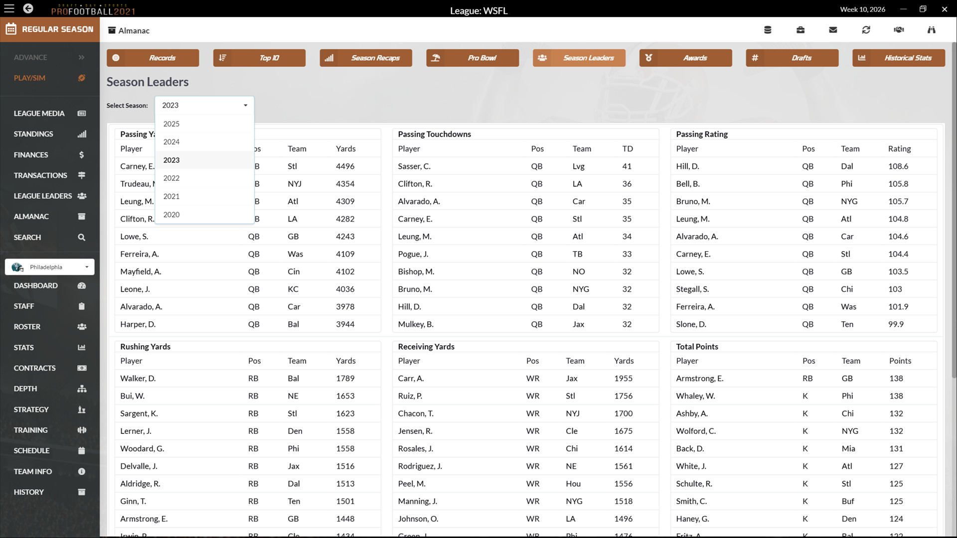 Draft Day Sports: Pro Football 2021 on Steam