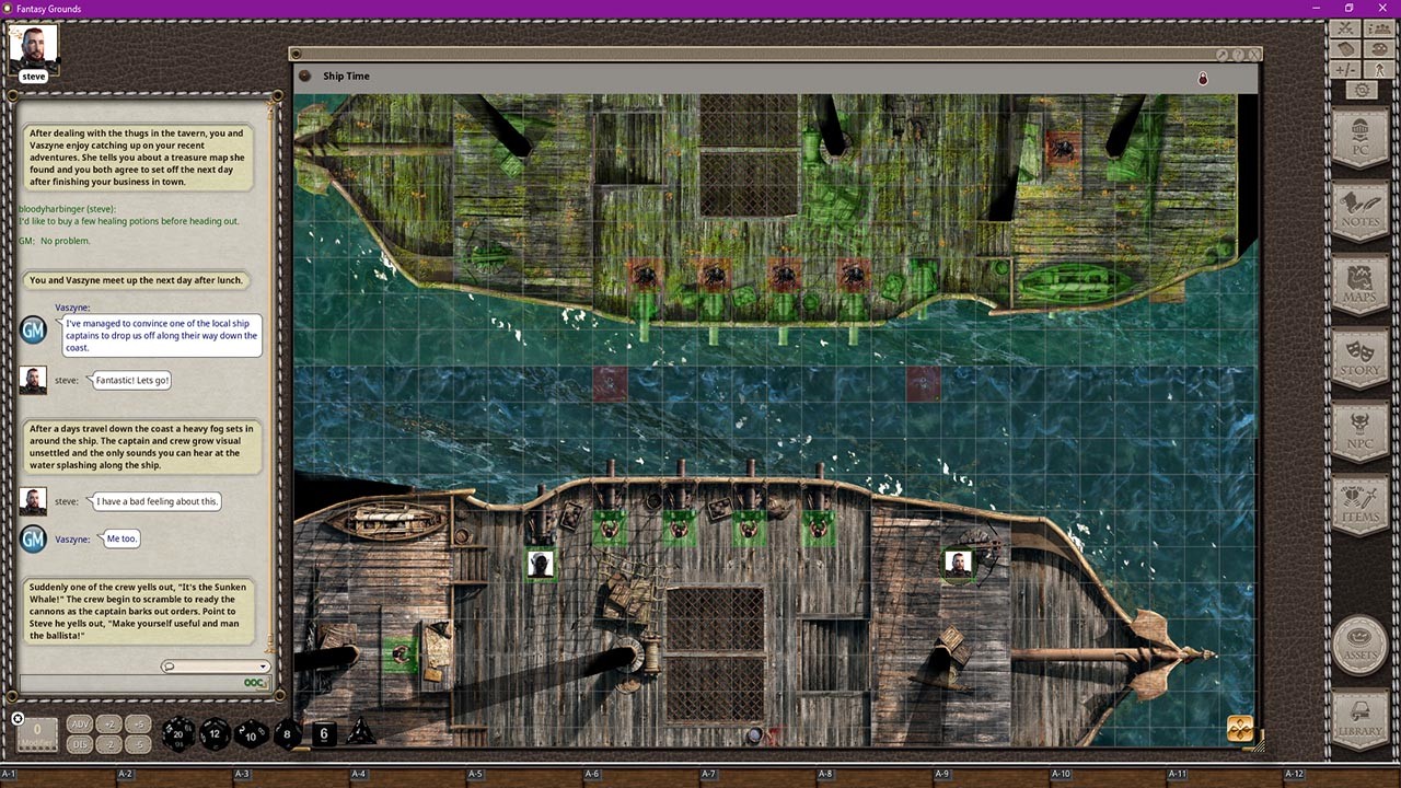 Fantasy Grounds - Black Scrolls Pirate and Ghost Ship (Map Tile Pack ...