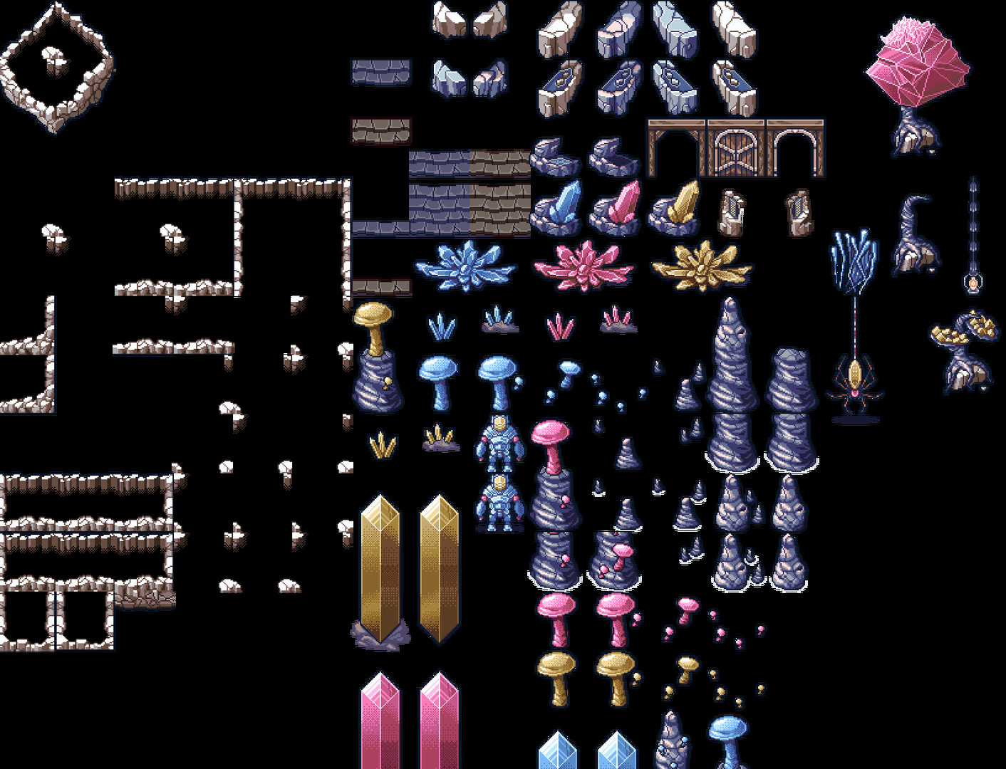 RPG Maker MV - Crystal Cavern Asset Pack on Steam