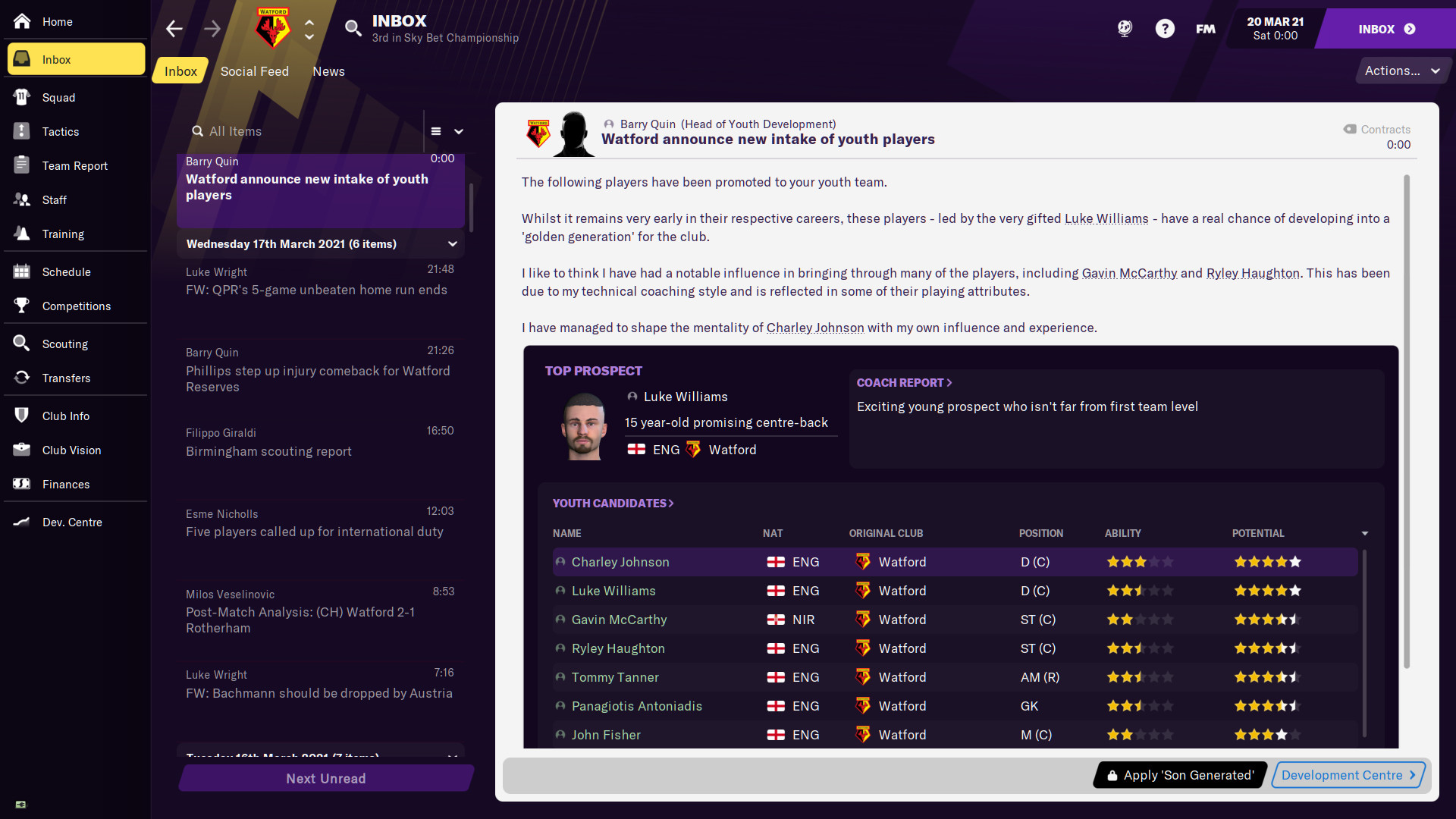 Football Manager 2021 Touch - Golden Generation on Steam