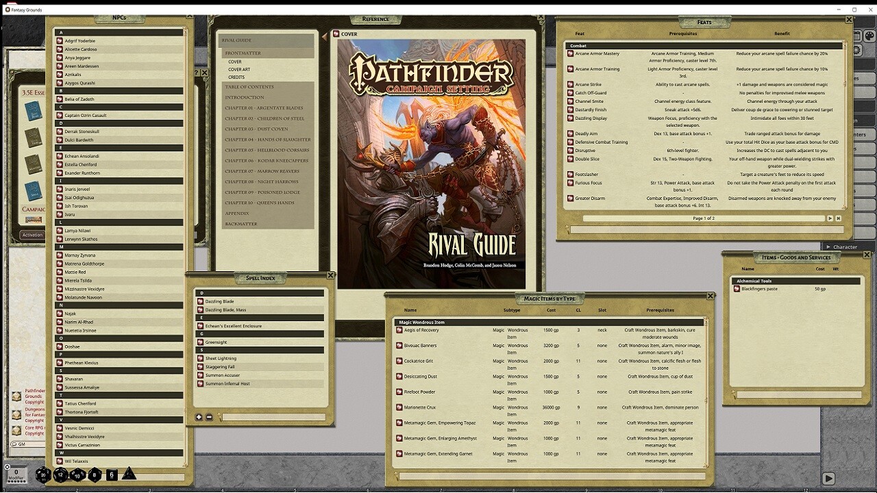 Fantasy Grounds - Pathfinder RPG - Campaign Setting: Rival Guide on Steam
