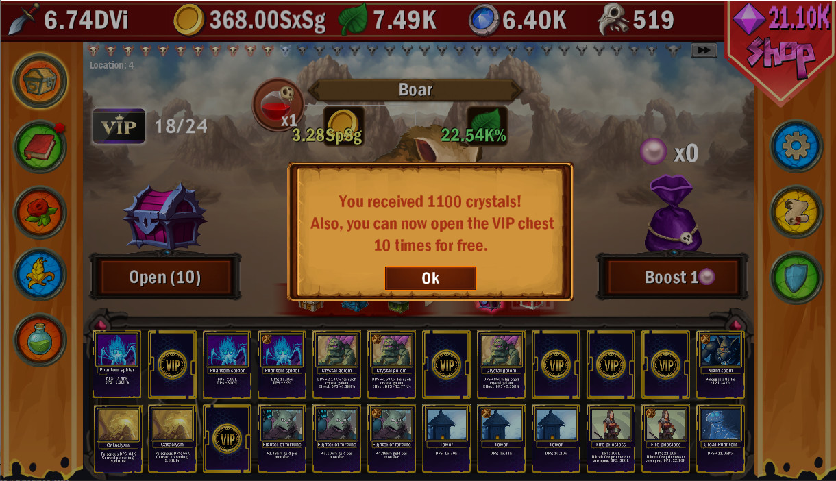 DPS IDLE - VIP Pack Screenshots · SteamDB