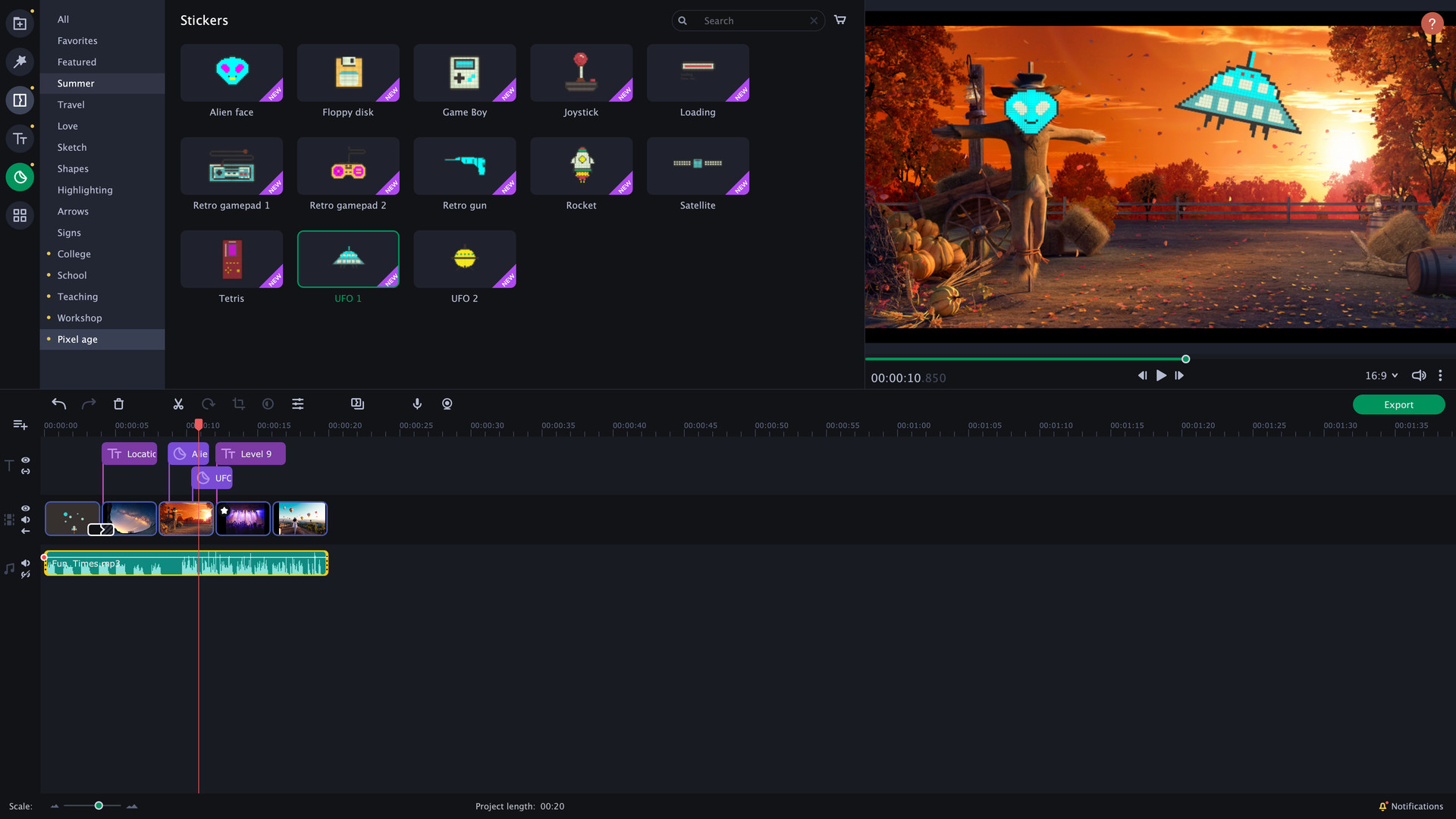 Movavi Slideshow Maker 8 Effects - Pixel Age Pack on Steam