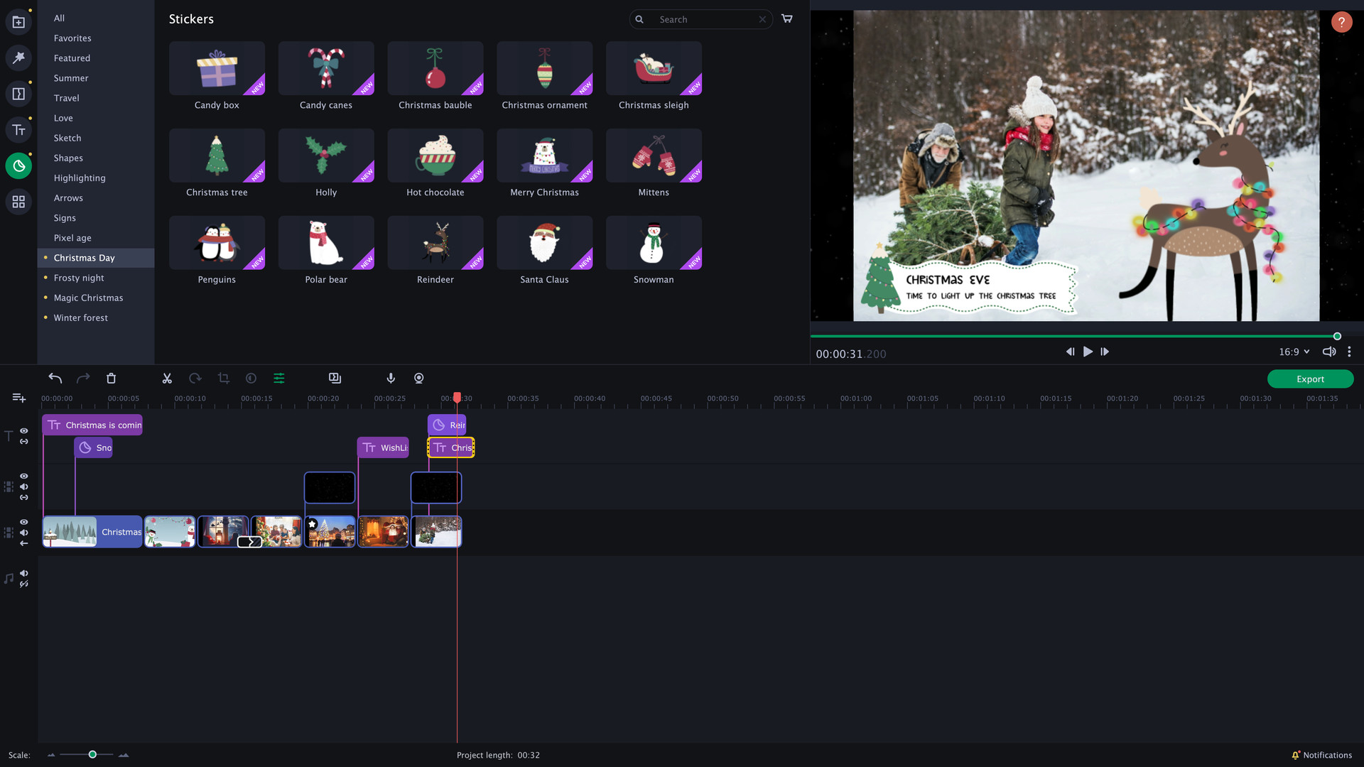 Movavi Slideshow Maker 8 Effects - Christmas Party Set on Steam