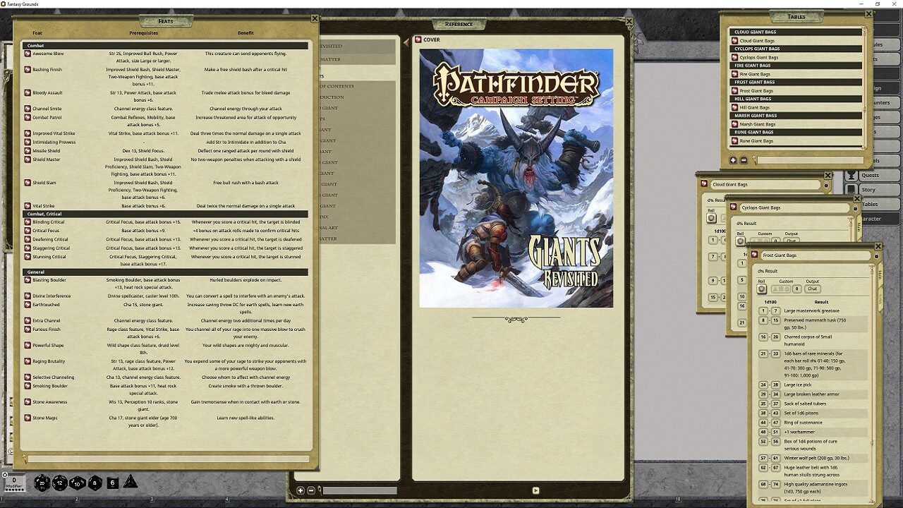 Fantasy Grounds - Pathfinder RPG - Campaign Setting: Giants Revisited ...