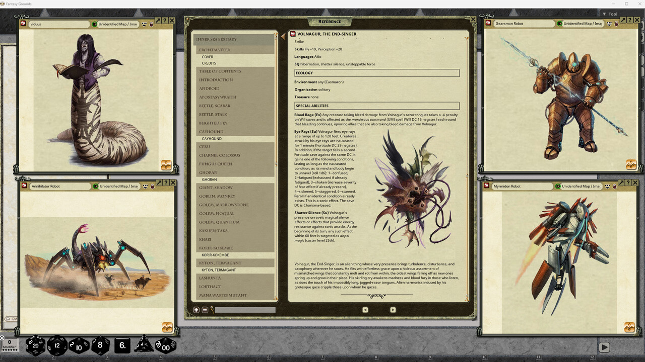Fantasy Grounds - Pathfinder RPG - Campaign Setting: Inner Sea Bestiary on Steam