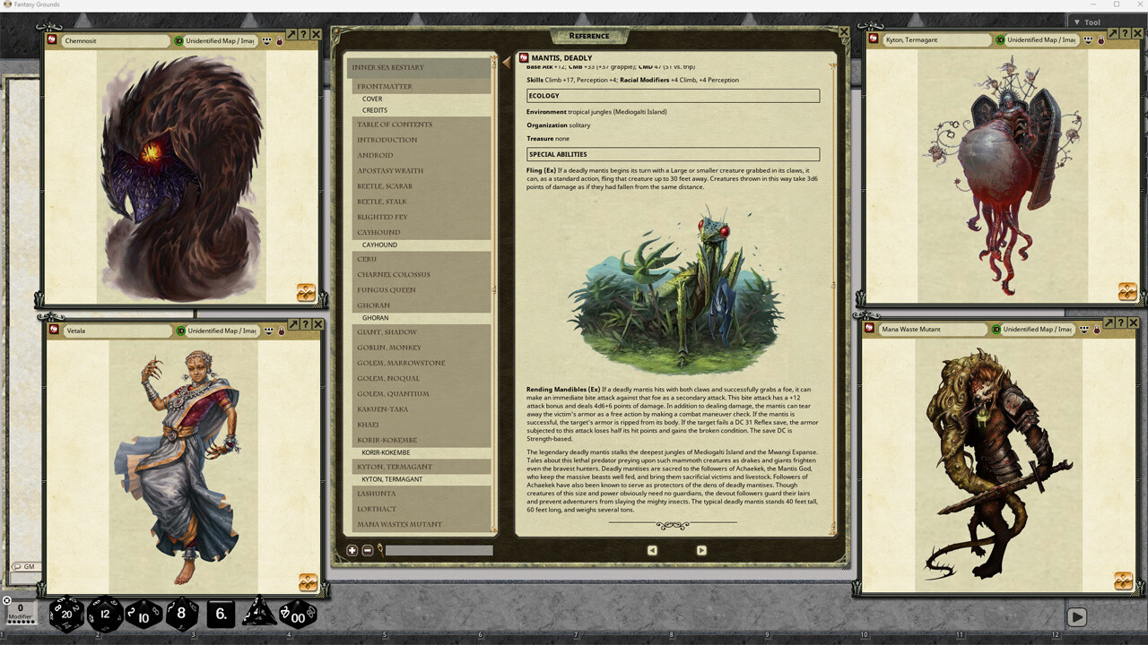 Fantasy Grounds - Pathfinder RPG - Campaign Setting: Inner Sea Bestiary ...