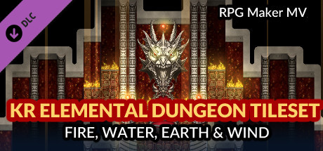 RPG Maker MV - KR Elemental Dungeon Tileset - Fire Water Earth Wind on ...