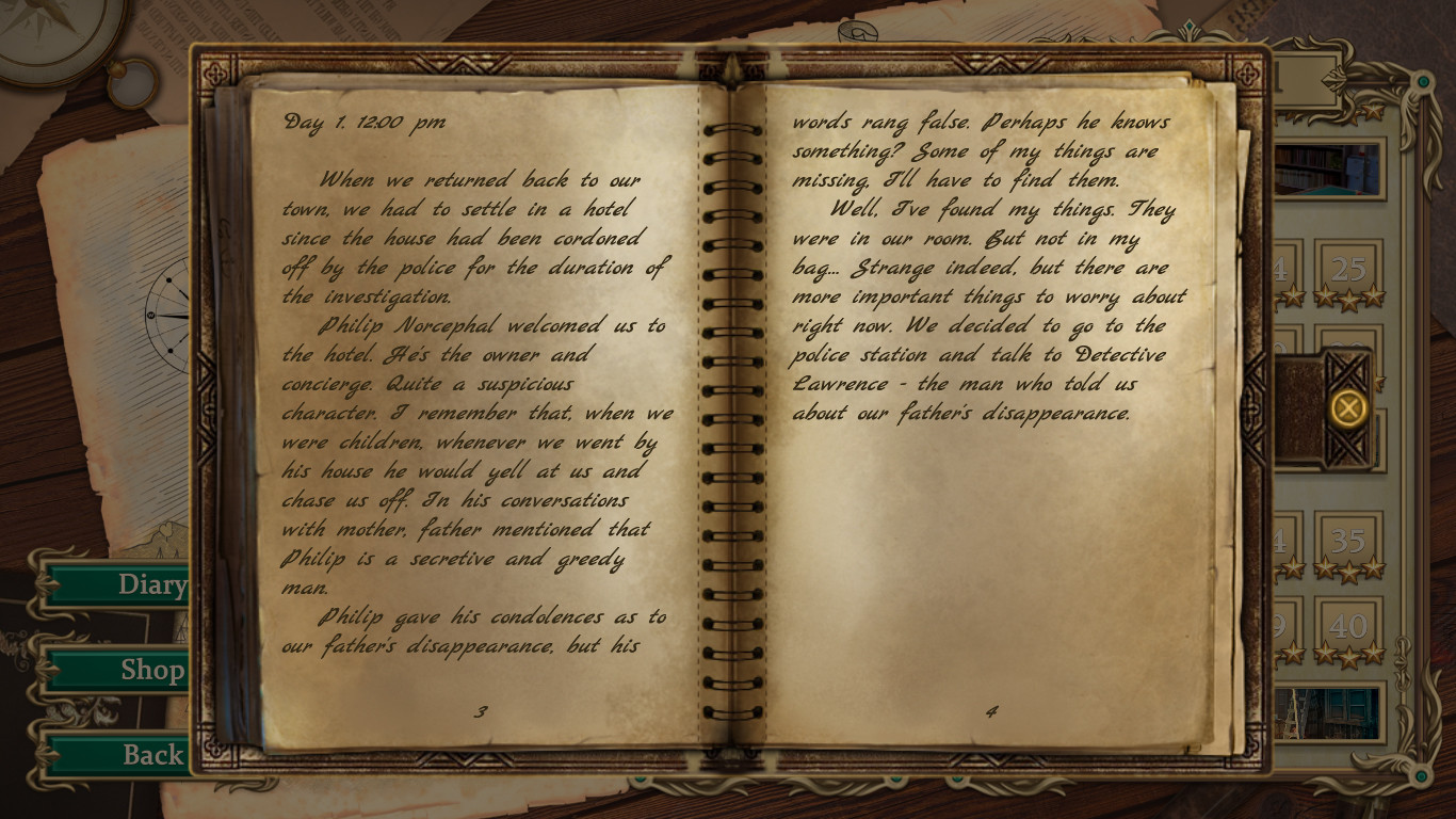 Detective notes. Lighthouse Mystery Solitaire on Steam