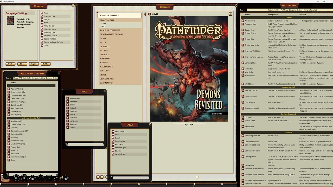 Fantasy Grounds - Pathfinder RPG - Campaign Setting: Demons Revisited ...