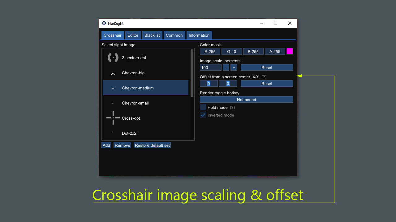 HudSight - custom crosshair overlay (App 1477830) · SteamDB