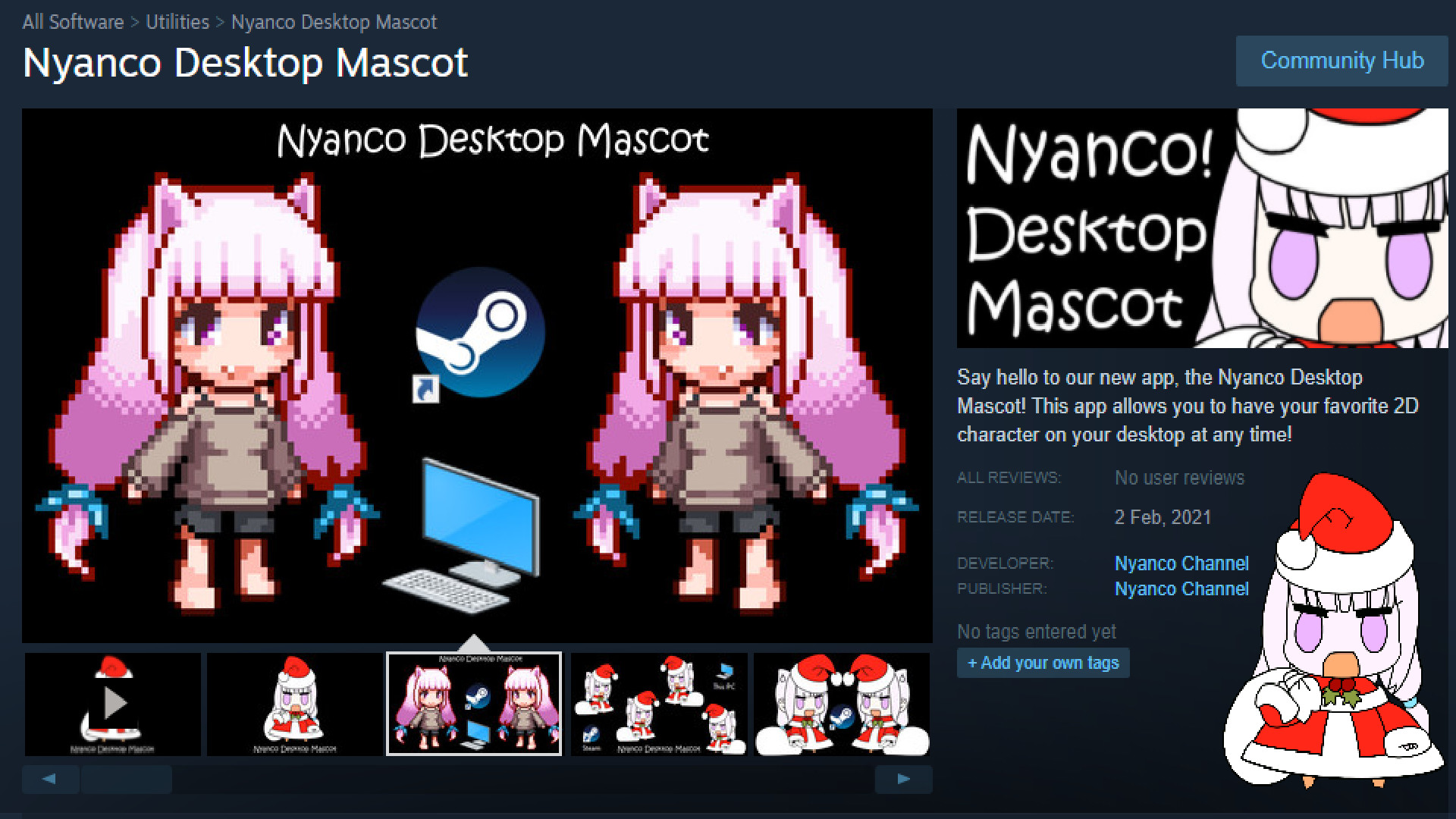 Nyanco Desktop Mascot on Steam