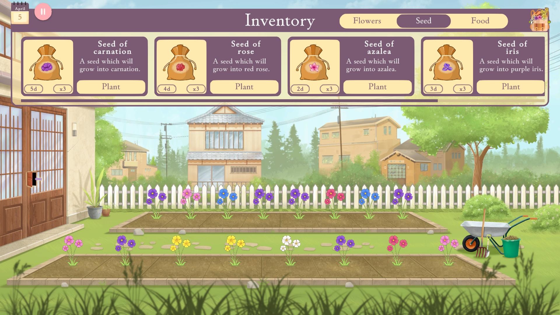 Hanako's flower shop on Steam