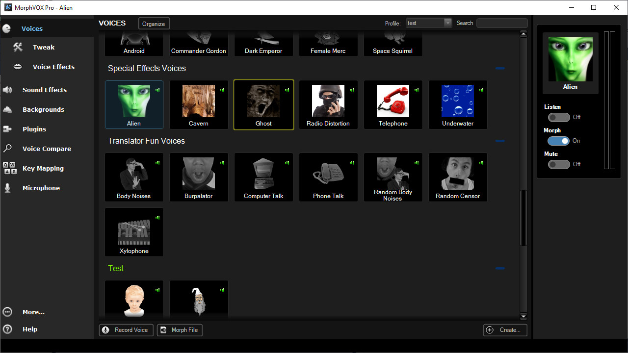 MorphVOX Pro 5 - Special Effects Voices on Steam