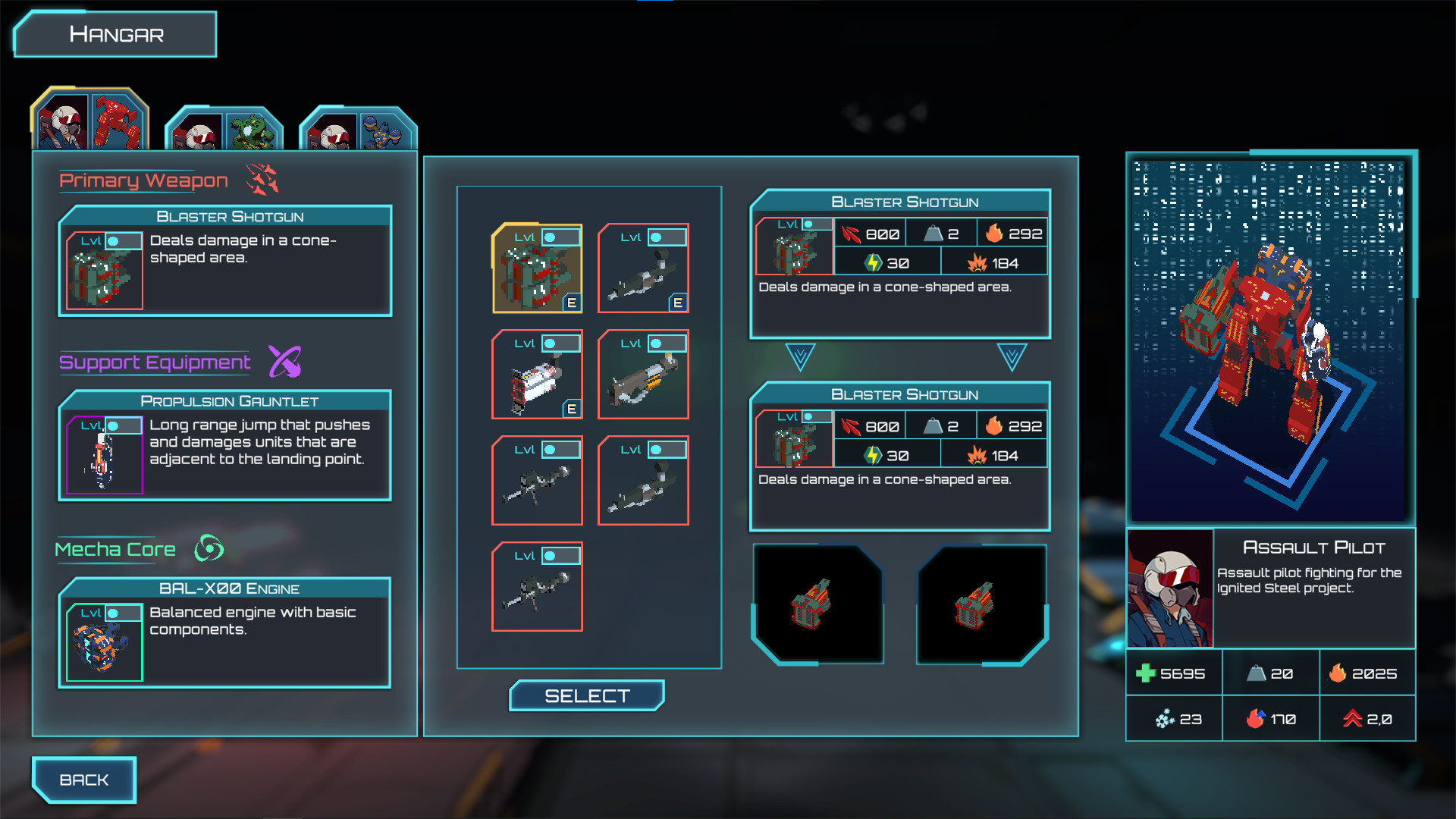 Ignited Steel: Mech Tactics on Steam