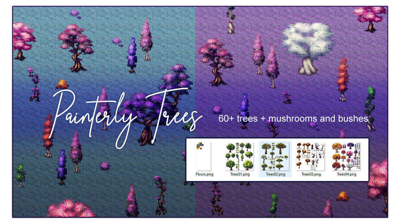 RPG Maker MV - Painterly Trees Asset Pack on Steam