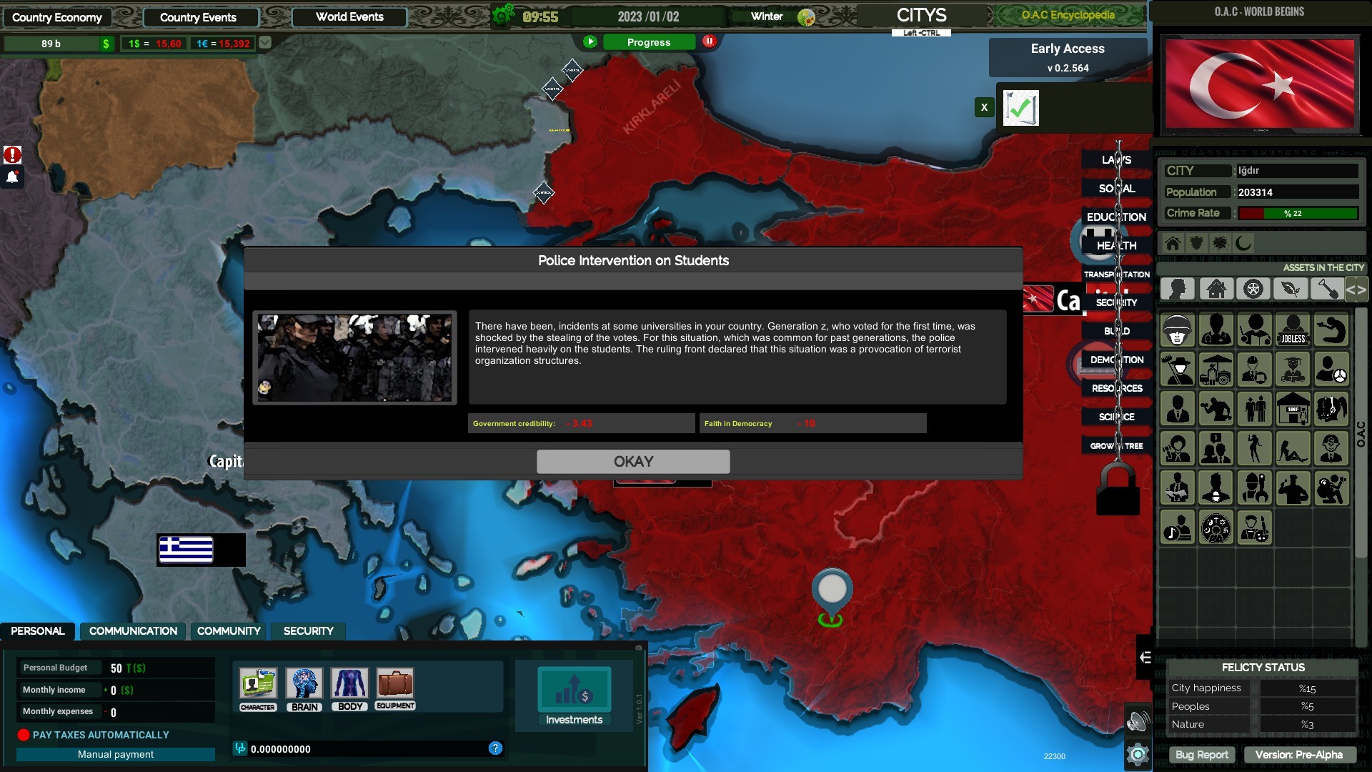 O.A.C - World Begins on Steam