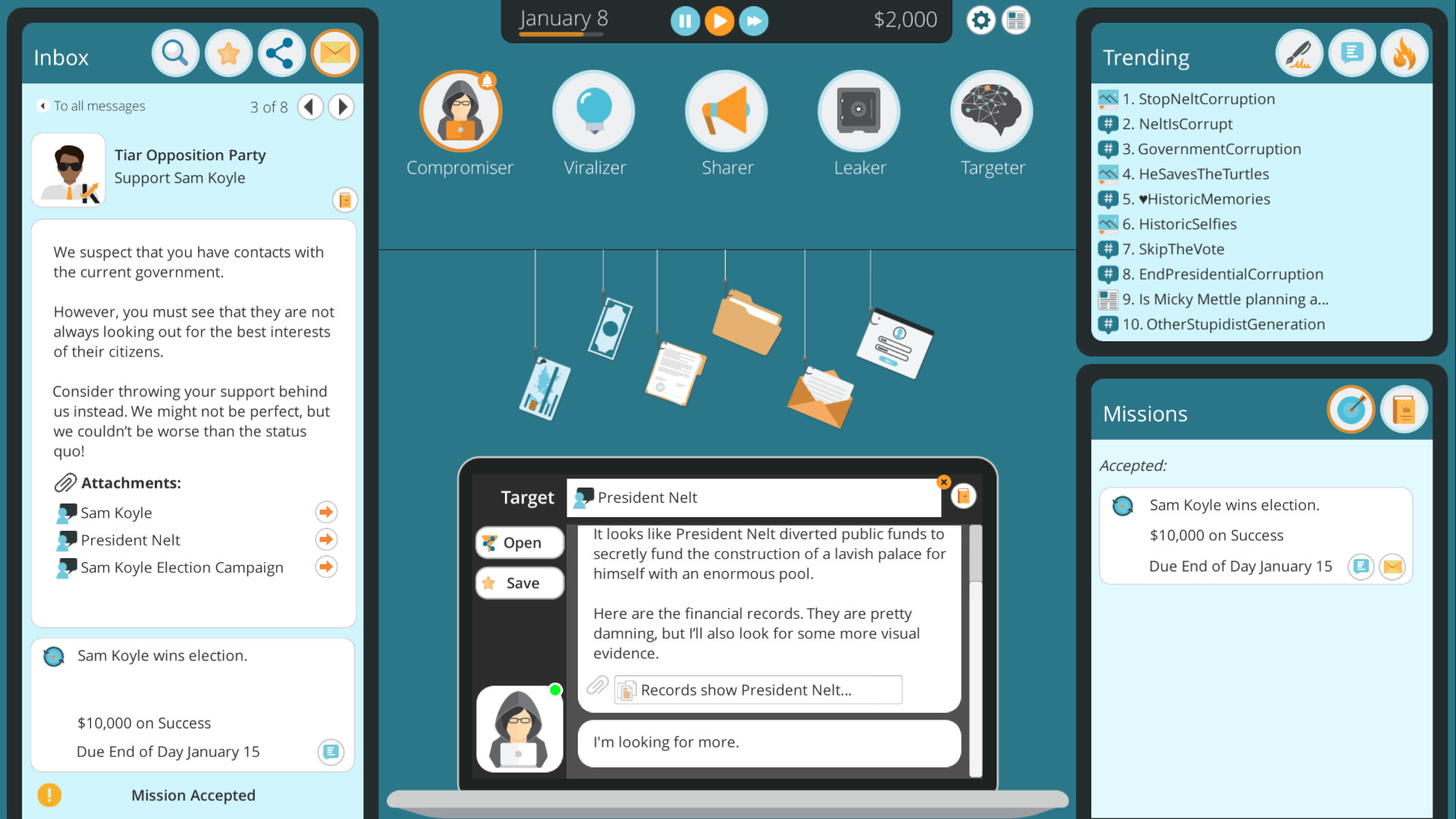 Save 50% on Influence, Inc. on Steam