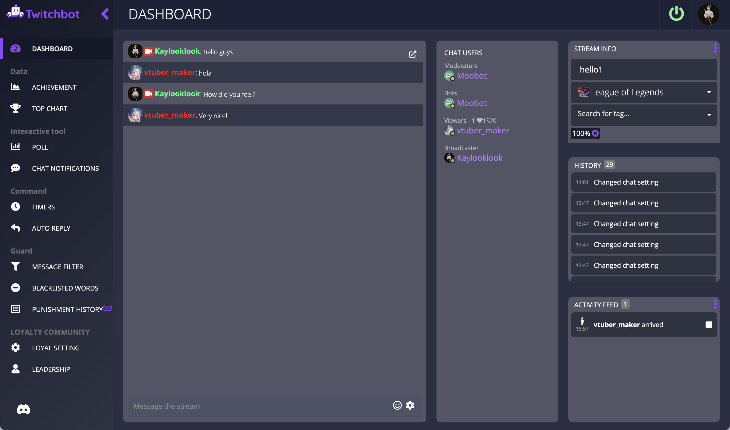 TBOT - Twitch Bot Screenshots · SteamDB