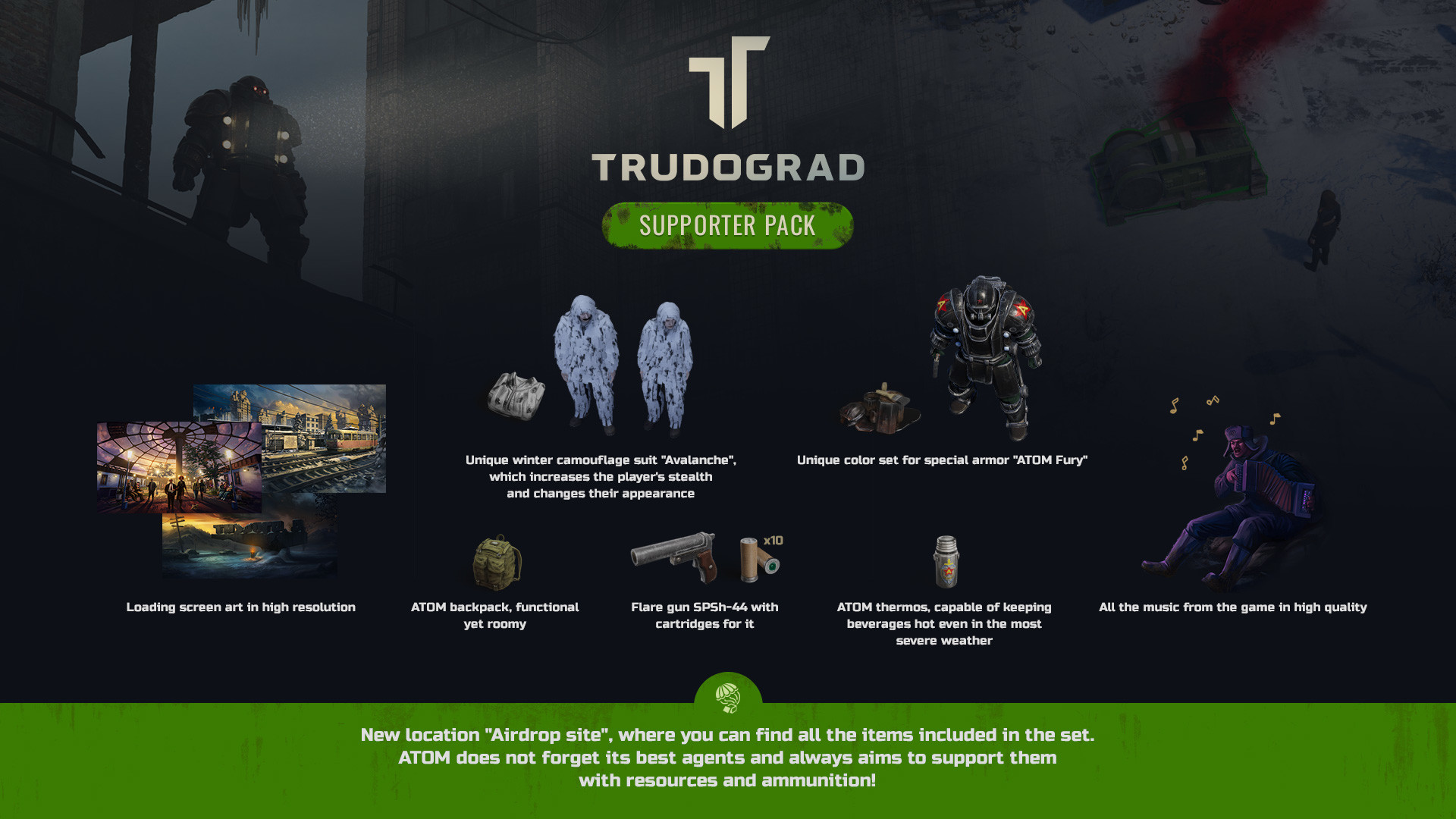 ATOM RPG Trudograd - Supporter Pack on Steam