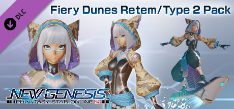 Phantasy Star Online 2 New Genesis - Fiery Dunes Retem/Type 2 Pack ...