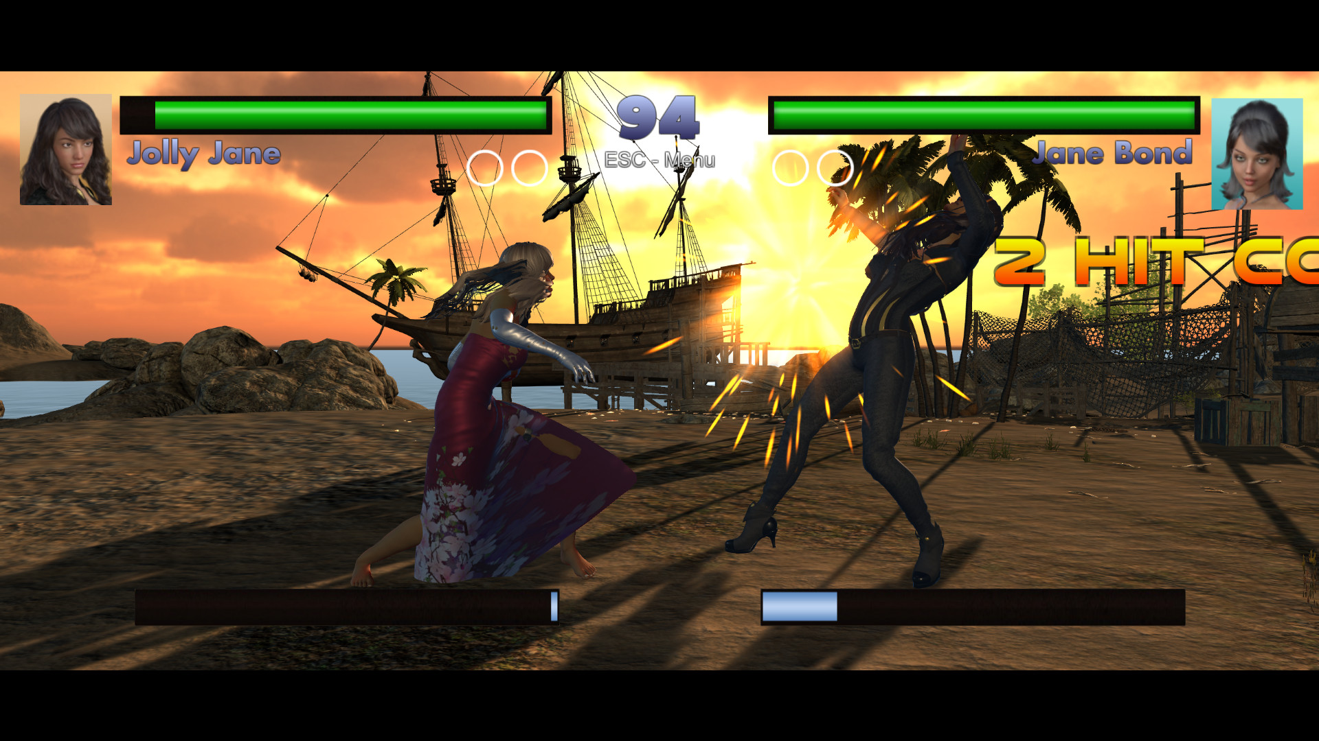 Girl Fight Game Wallpaper