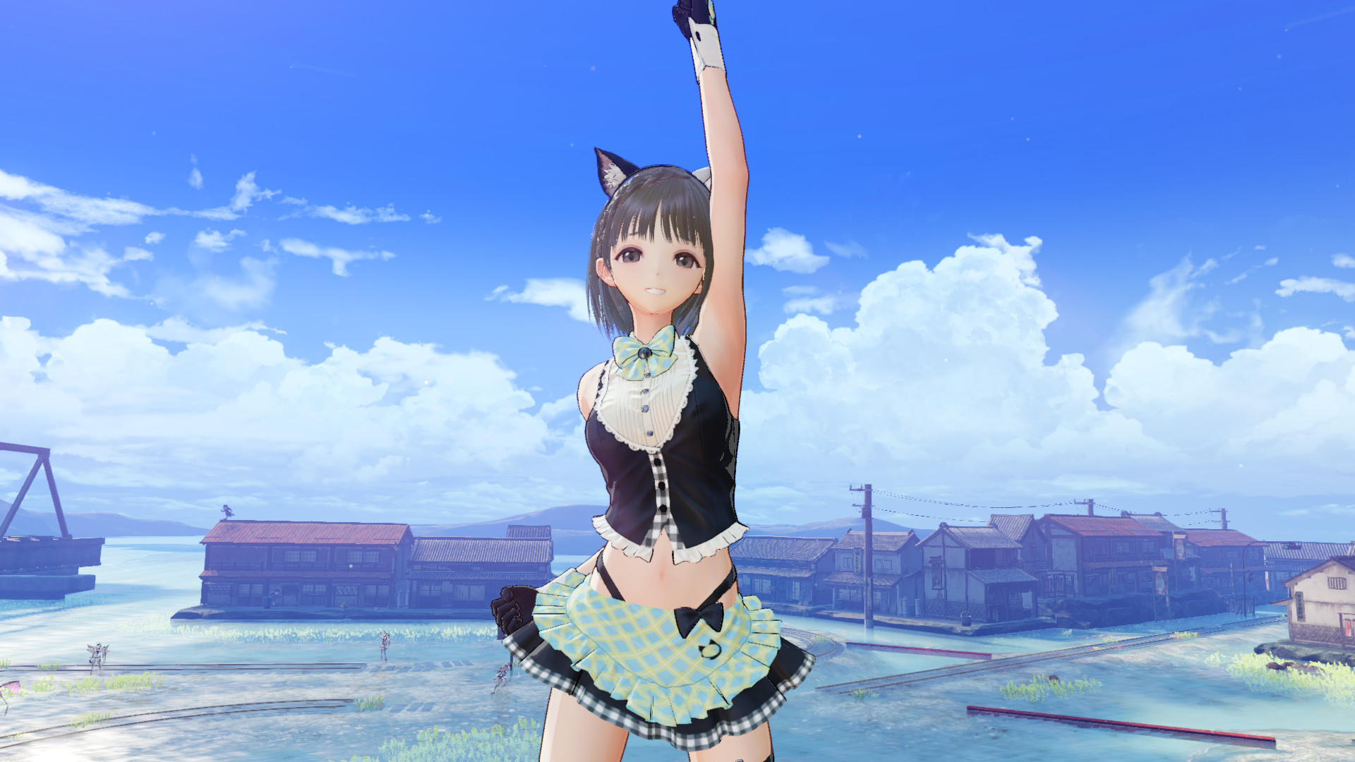 Steam：BLUE REFLECTION TIE/帝 - こころ・きらら・陽桜莉コスチューム もてなしにゃんにゃん
