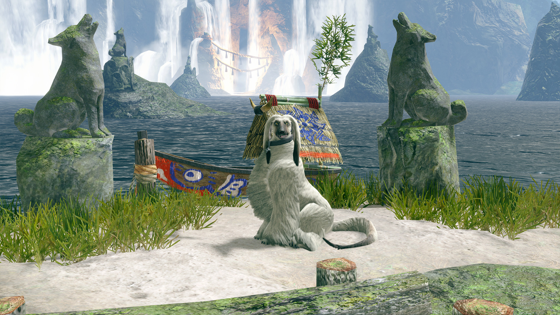 MONSTER HUNTER RISE - "Long Coat Costume" Palamute layered armor set on ...