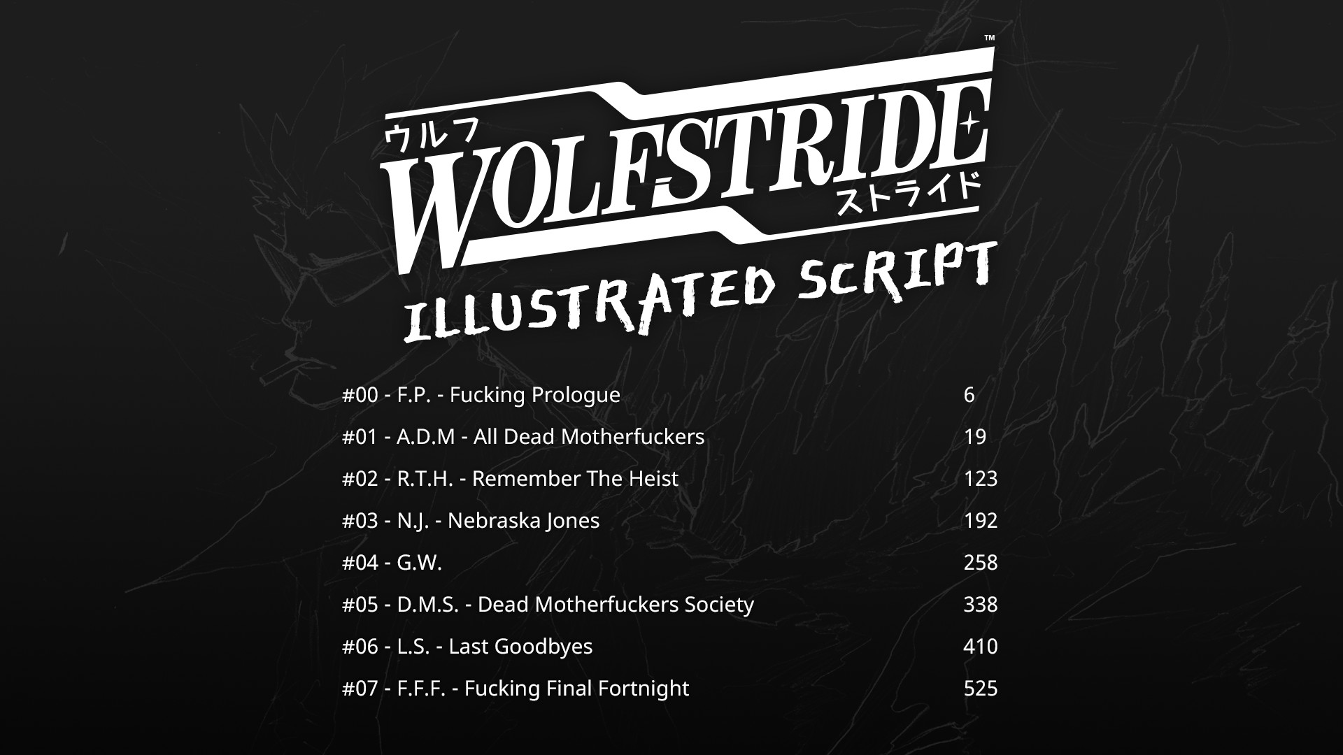 Wolfstride Illustrated Script + Wallpapers on Steam